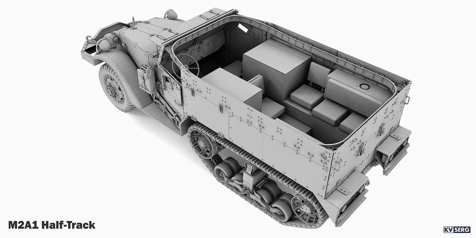 KVSERG ART: M2A1 Half Track Car