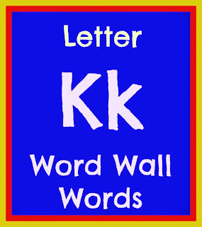 Practicing Preschool: Word Wall Words Part III: K-P