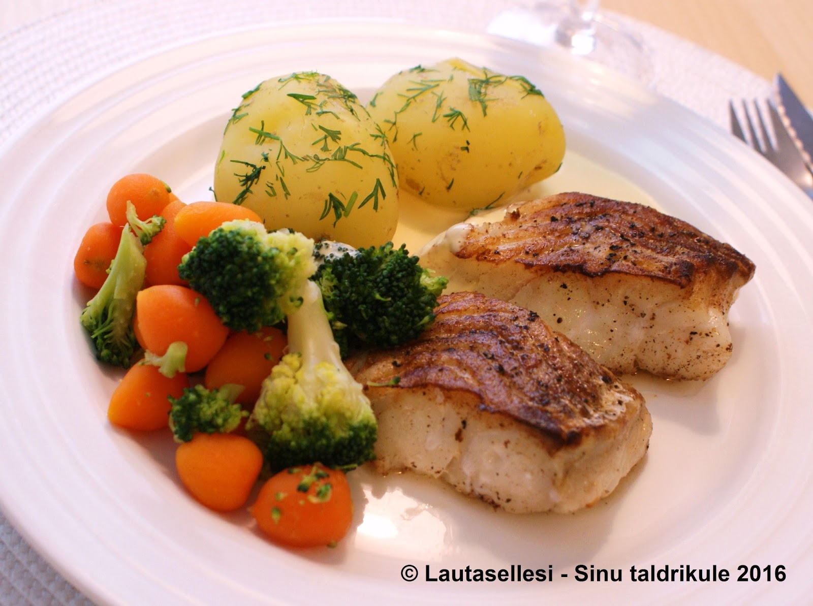 Lautasellesi - Sinu taldrikule: Paistettu turska - Praetud tursk