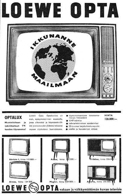 Vanhoja mainoksia: Loewe Opta TV 1962