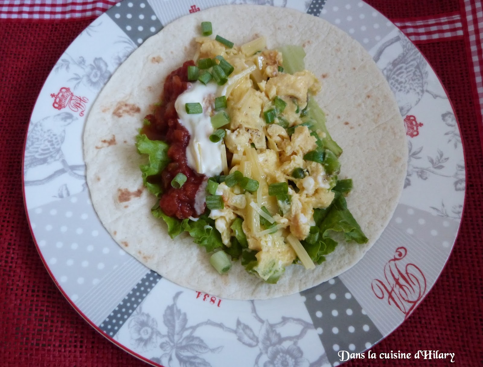 Dans la cuisine d'Hilary: Breakfast burritos aux œufs et salsa pour ...