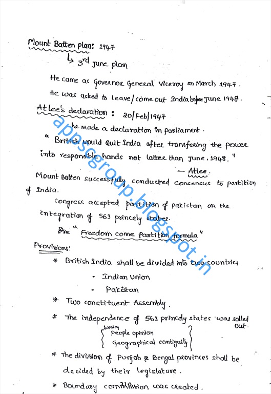 Part 13: Modern India History Class Notes for UPSC Prelims, APPSC & SSC ...