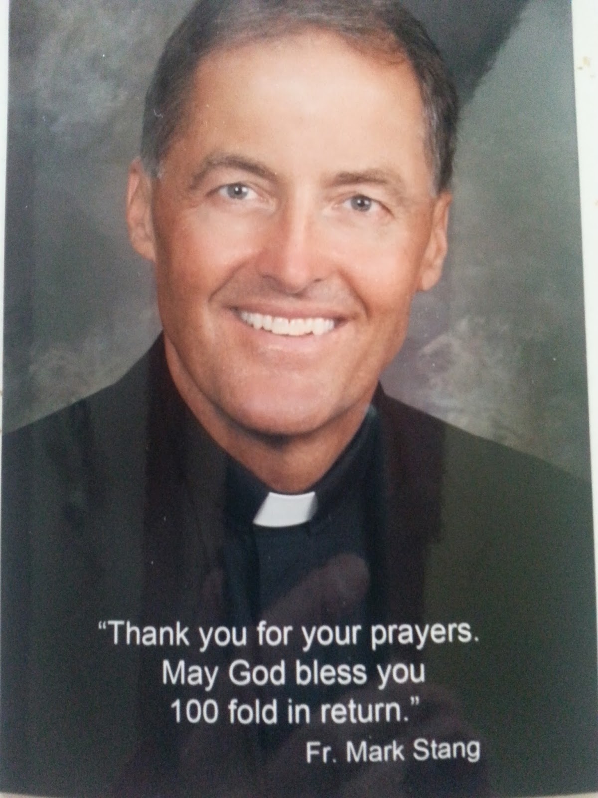 Stang Family of Five: Congratulations Father Mark Stang!