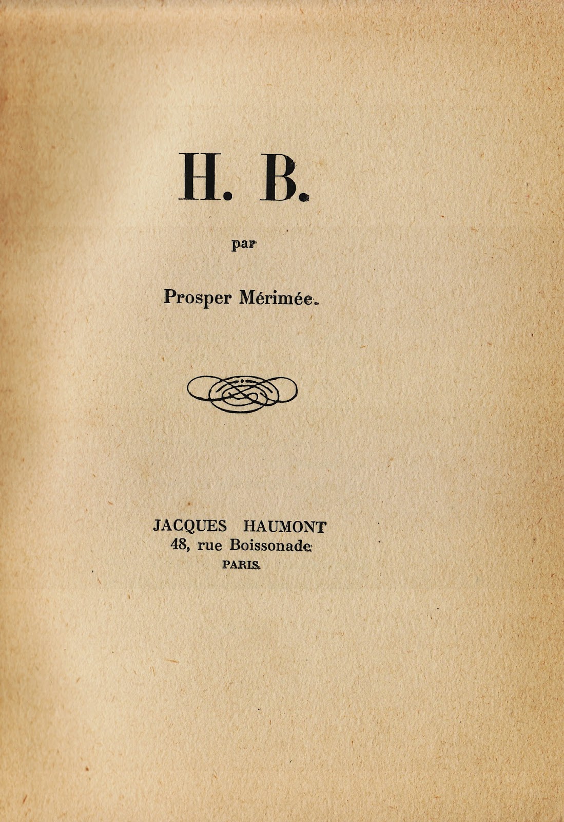 Miscellanées: Prosper Mérimée (1803-1870)