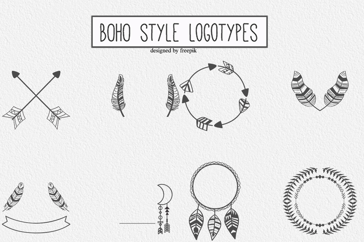 DLOLLEYS HELP: Free Boho Logo Elements