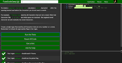 Just a Few Things..: Regular Expressions: Match Single Characters Not Specified