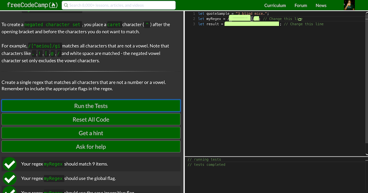 Just a Few Things..: Regular Expressions: Match Single Characters Not Specified