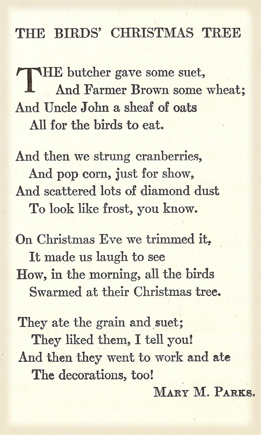 Lilac & Lavender: The Birds' Christmas Tree