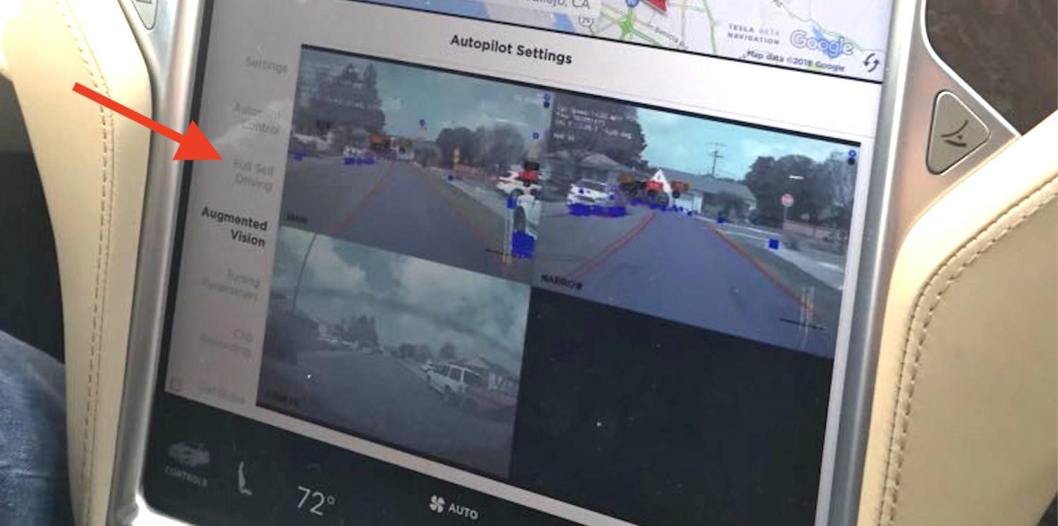 Menu técnico nos Tesla revela modo de condução completamente autónoma ...