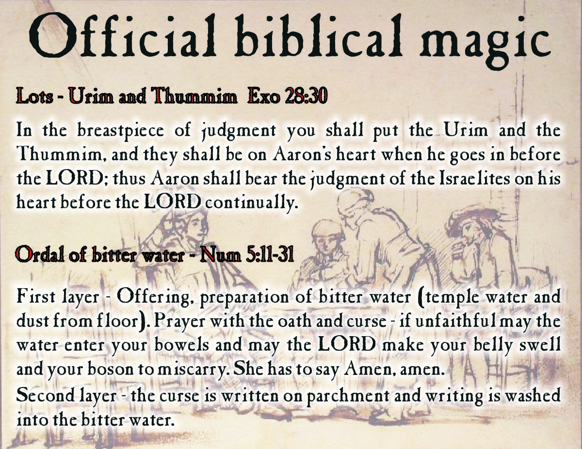 A word of tree, a whisper of stone: Magic in the Bible