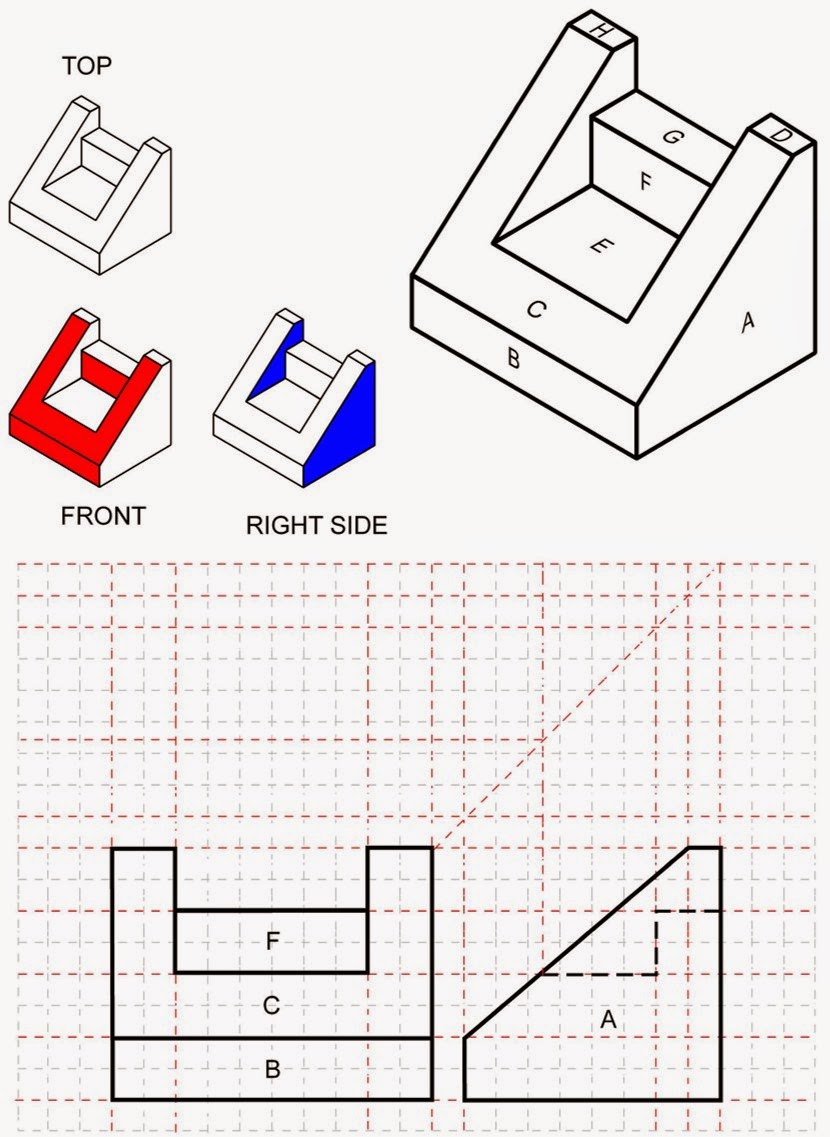 Orthographic Projection Exercises With Answers