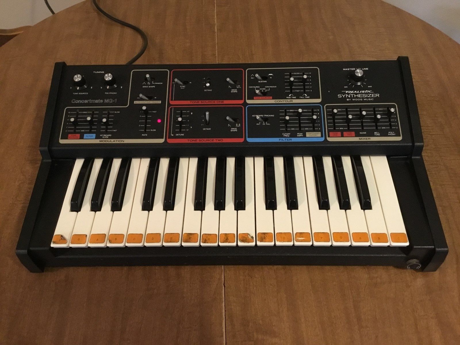 MATRIXSYNTH: Vintage Moog Realistic Synthesizer Concertmate MG 1 SN 18 021