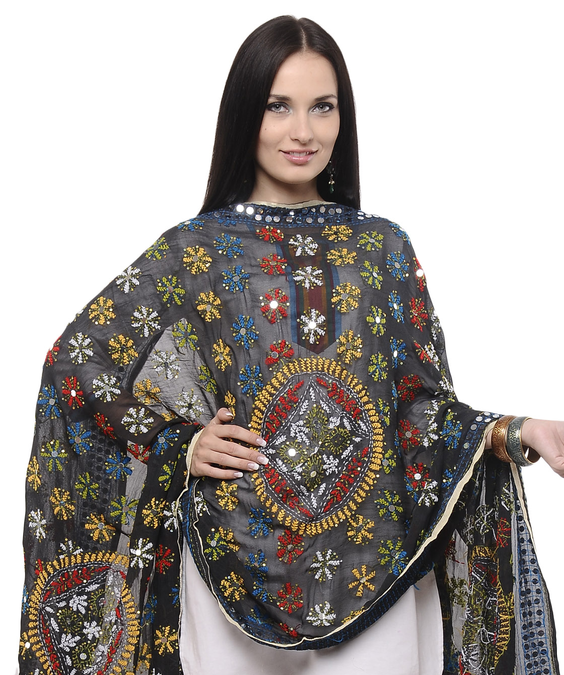Handmade Phulkari Dupatta | Hand Embroidered Phulkari Dupatta Designs ...