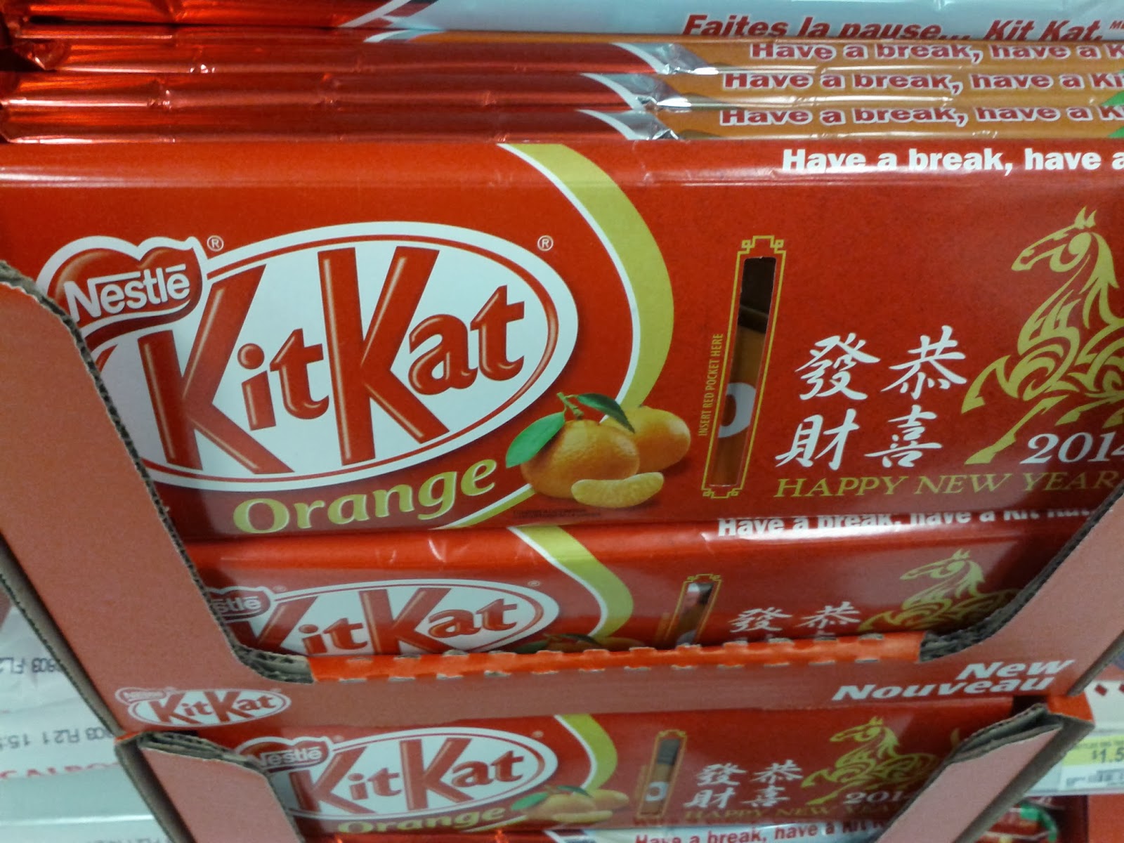 Toronto things: Chinese New Year Orange Kit Kat at Walmart