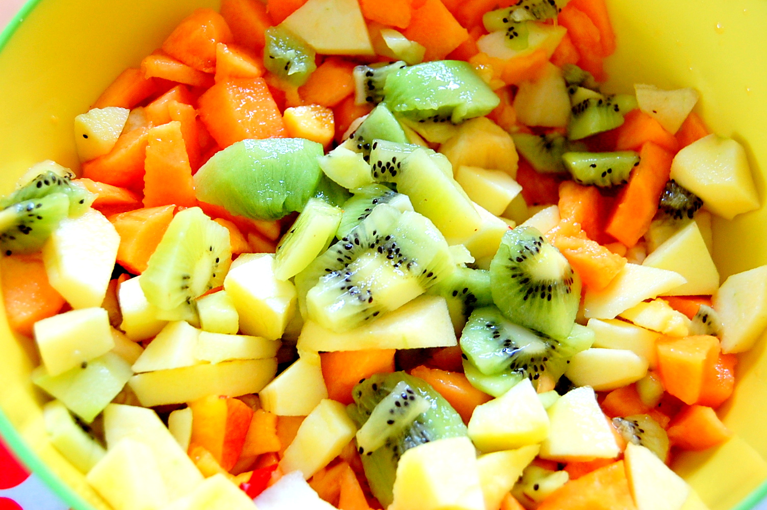 mama van vijf: Lekkere fruitsla