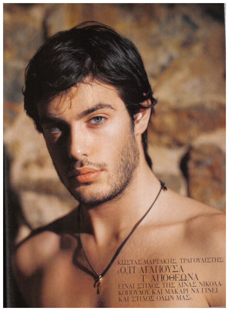 I Like Man: Kostas Martakis is a hot greek singer and model.