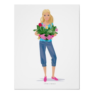 Life in the Barbie Dream House: Picking out Plants!