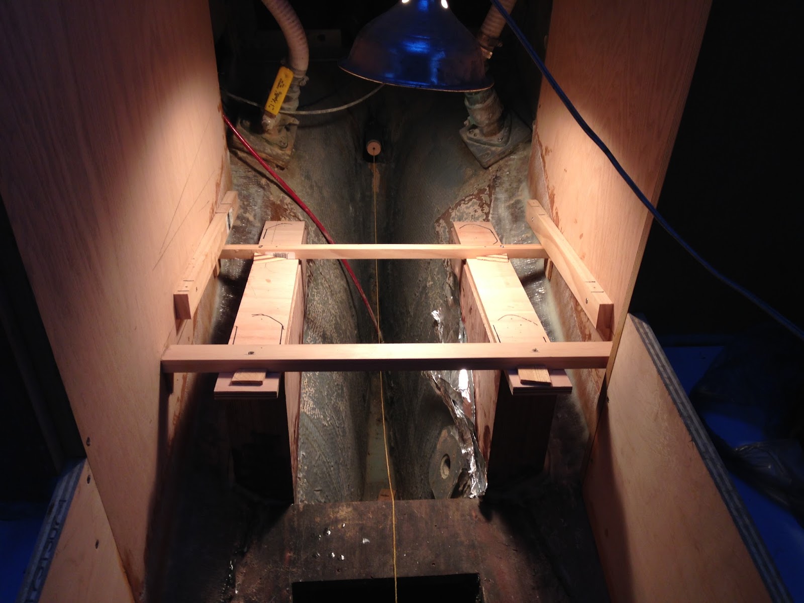 The Alberg 30 Project: Engine foundations in