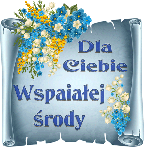 Dzień Dobry: Animowane obrazki , gify i wierszyki - środa