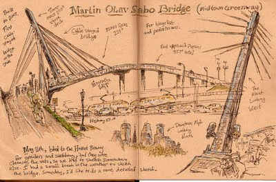 The Sabo Bike Bridge in South Minneapolis