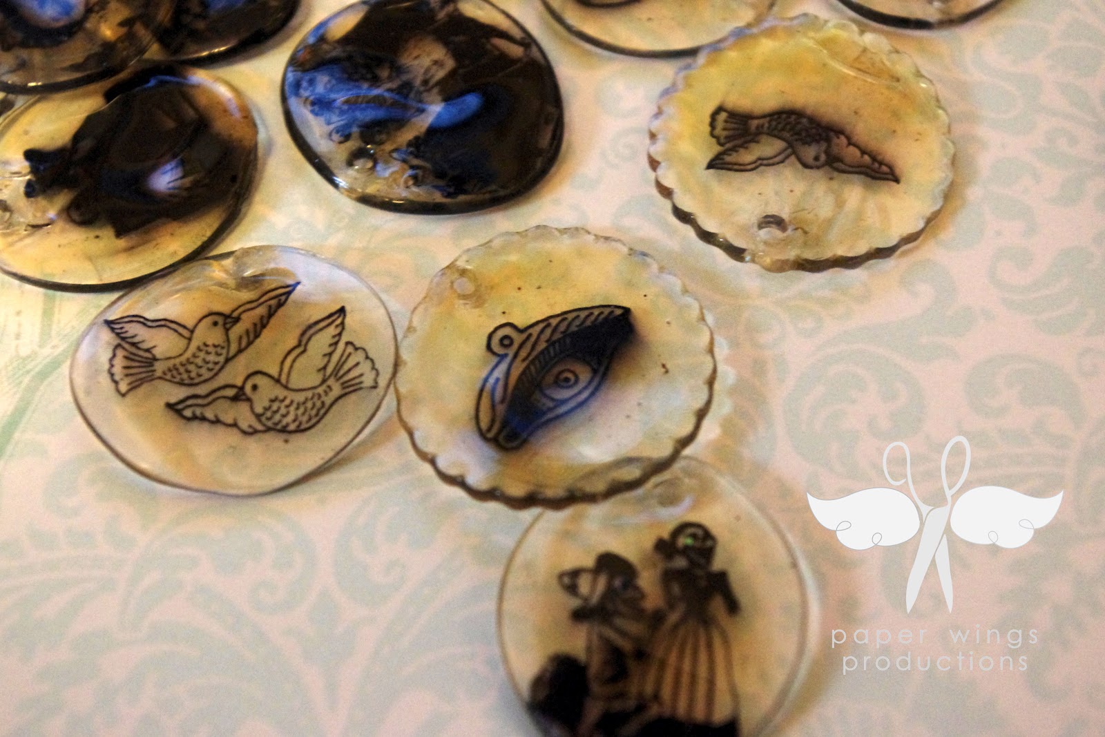 The Aviary: Mixed Media Monday- Shrink Plastic Charms