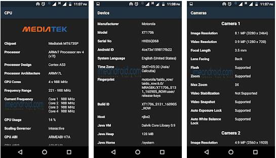 Aplikasi ini bekerja mengidentifikasi dan analisis perangkat keras pada ponsel android ...
