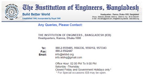 List of IEB Accredited University Engineering Degree in Bangladesh