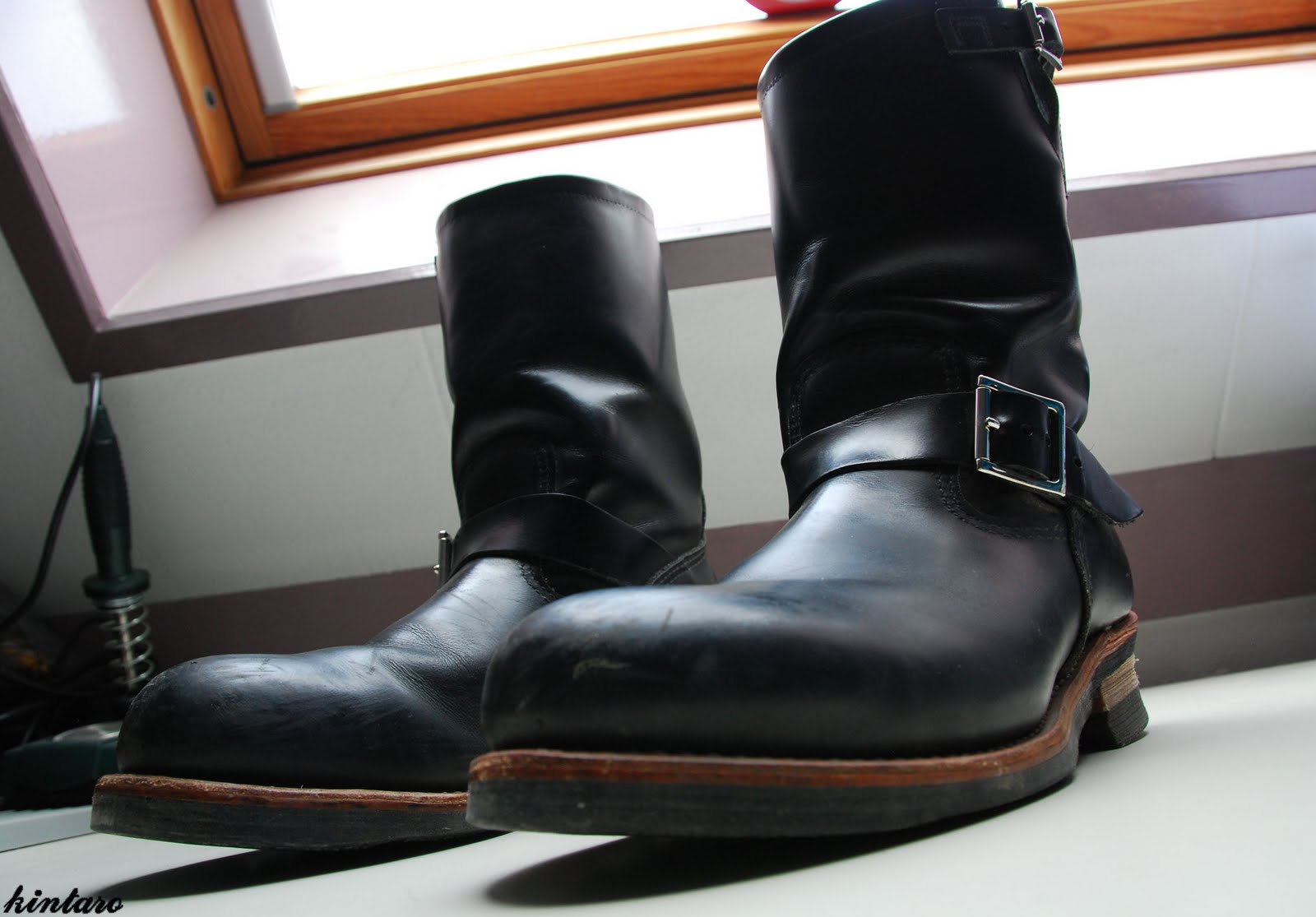 the kintaro and the koi: Red Wing 2268 engineer boots evo