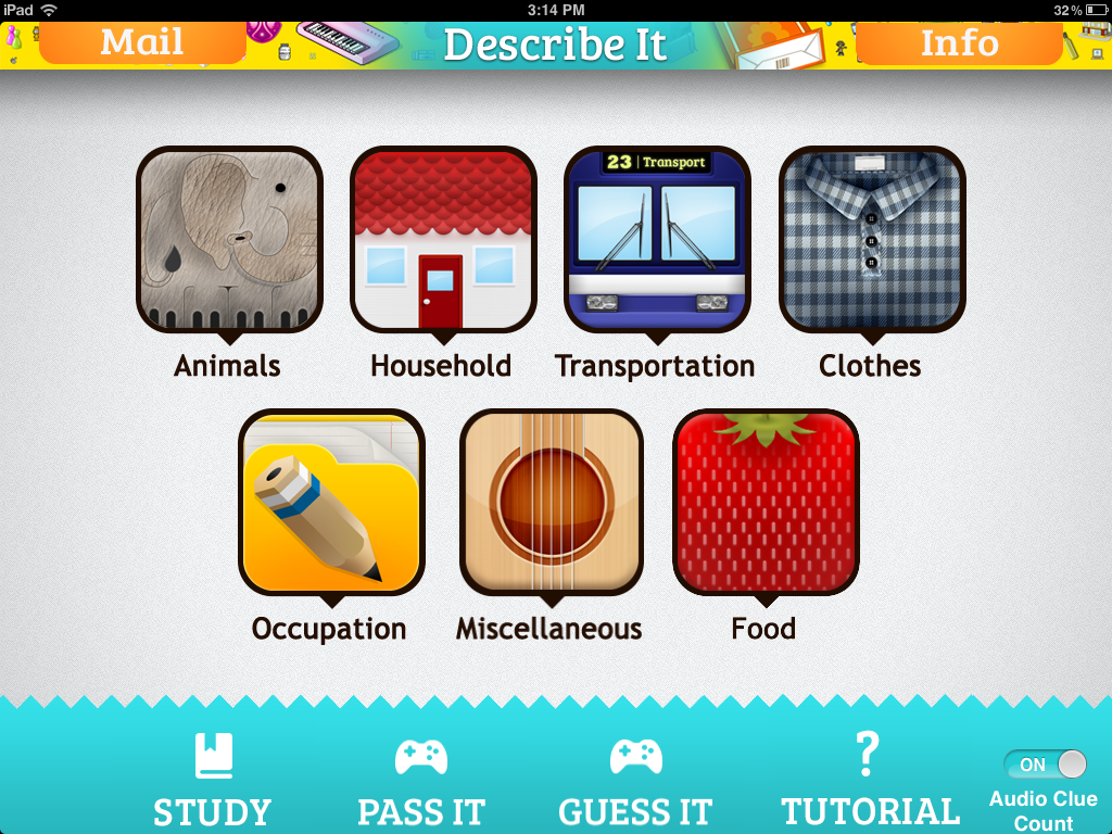 Word Nerd Speech Teach: Describe It App Review