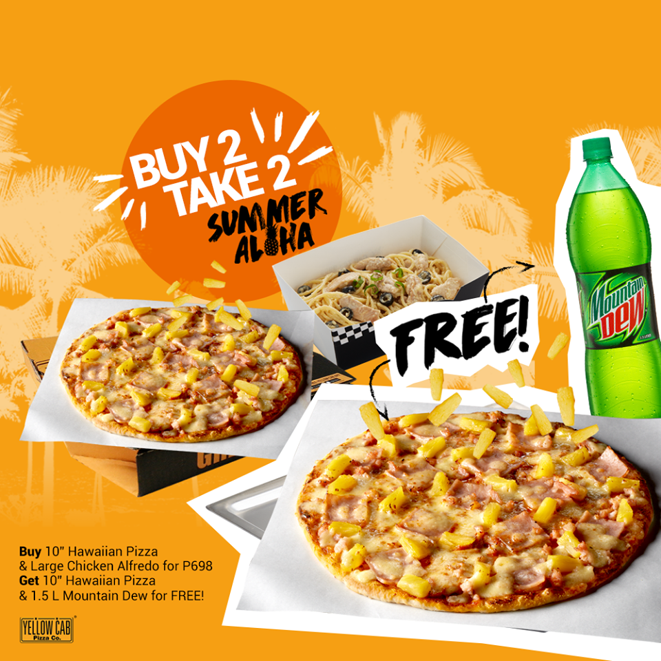 Manila Shopper: Yellow Cab Buy2 Take2 Summer Aloha Promo: April 2018