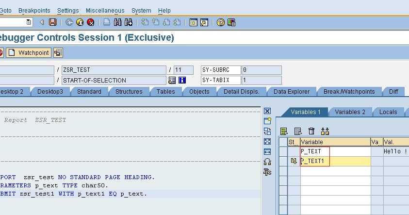 SAP ABAP 4 Tutorial: Calling a Report from another Report with Parameter