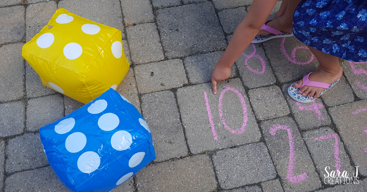 Number Practice with Dice | Sara J Creations