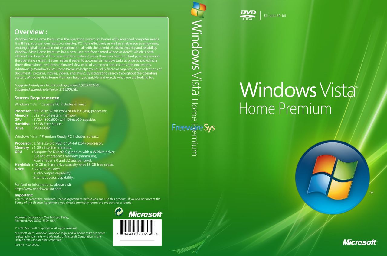 Windows Vista Home Premium ISO Free Download