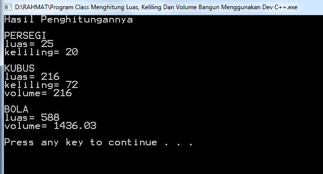 Program Class Menghitung Luas, Keliling Dan Volume Bangun Menggunakan ...