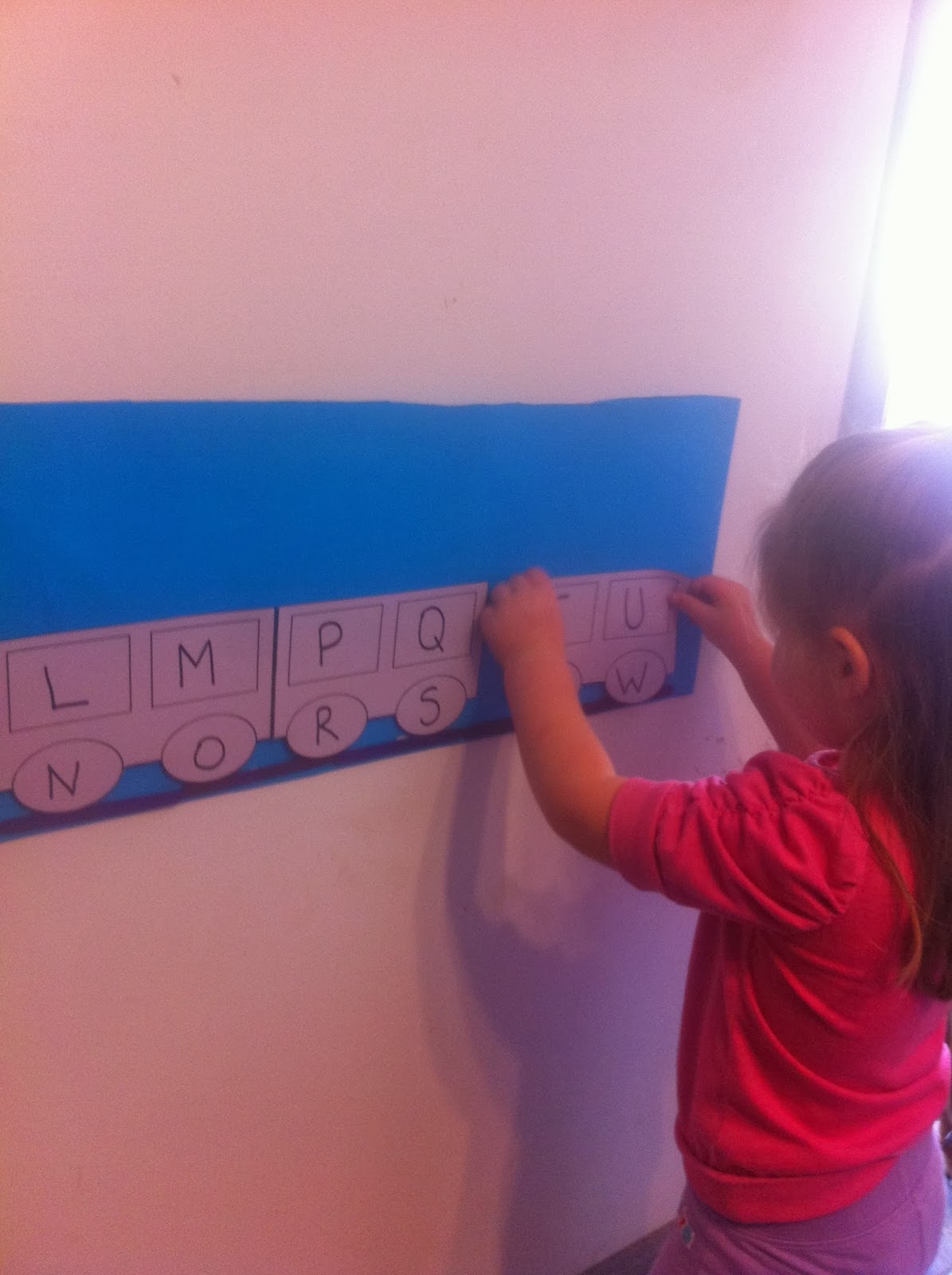 Musings of a Muddled Mum: Activity Monday - Alphabet Train