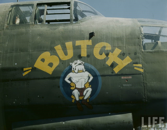 50 Color Vintage Photographs That Capture Amazing Nose Art Painted on ...
