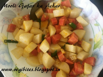 Mooli Gajar ka Achar | Vegetarian bites to tickle your senses