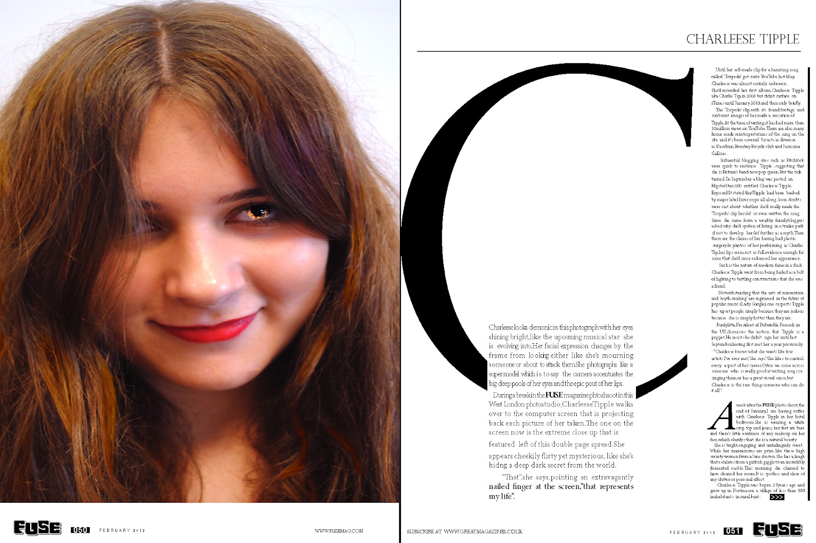 Lalita Bailey's A level Media Studies: Final double page spread