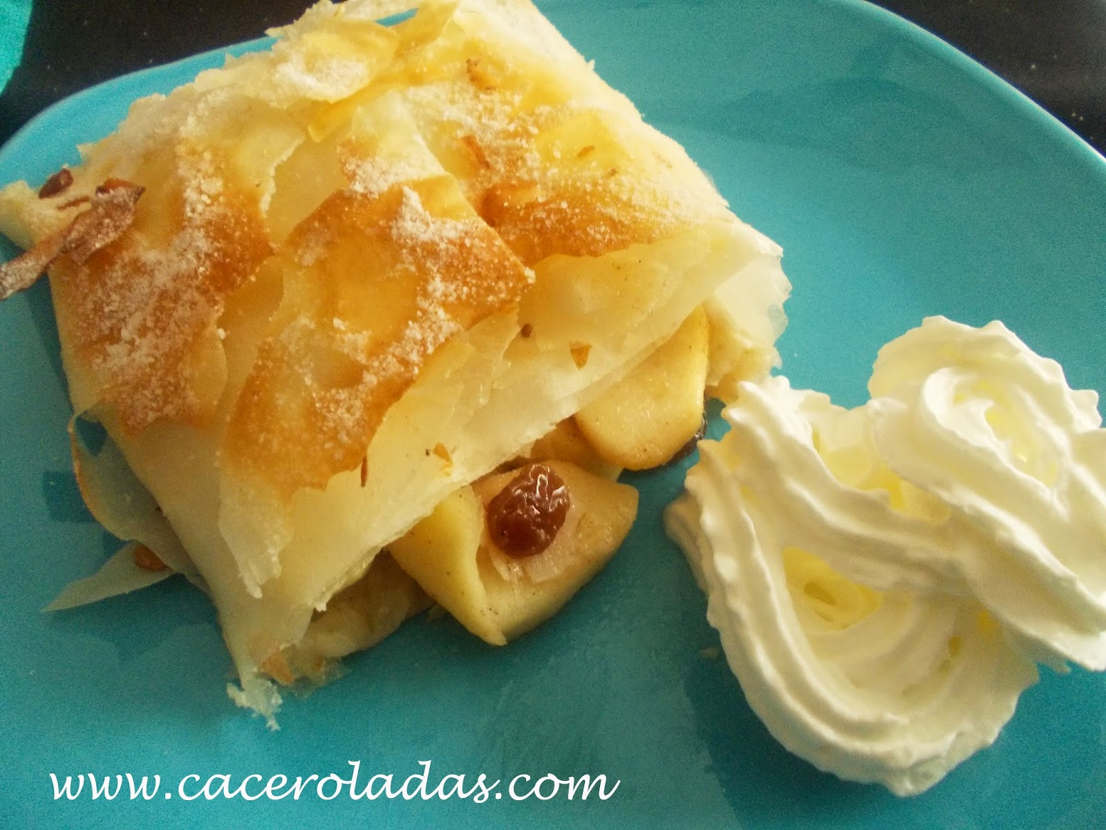 Strudel de manzana con pasta filo | CACEROLADAS: Strudel de manzana con ...