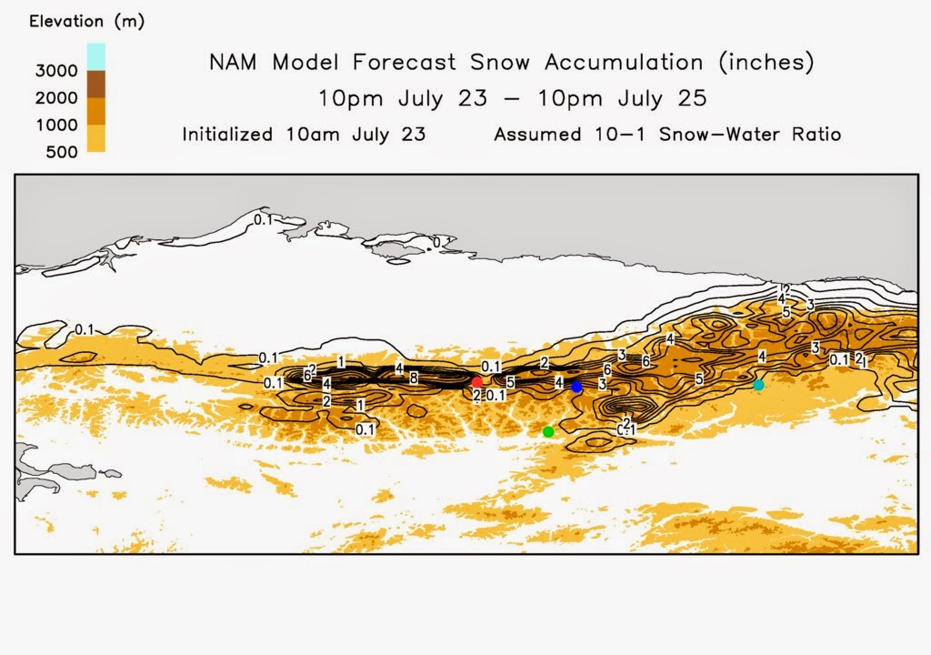 Deep Cold: Alaska Weather & Climate: Brooks Range Snow Forecast