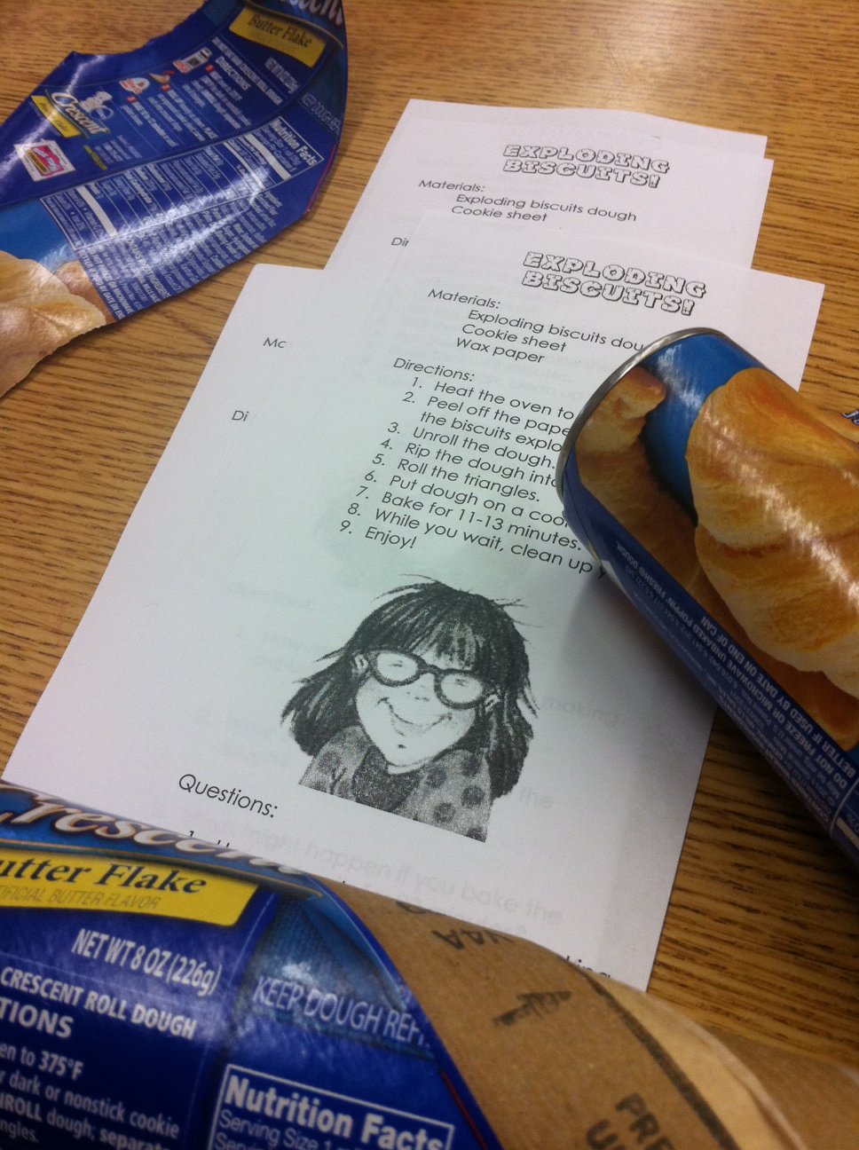 Kids Under Construction || BLUEPRINT: Exploding Biscuits, Junie B. style!