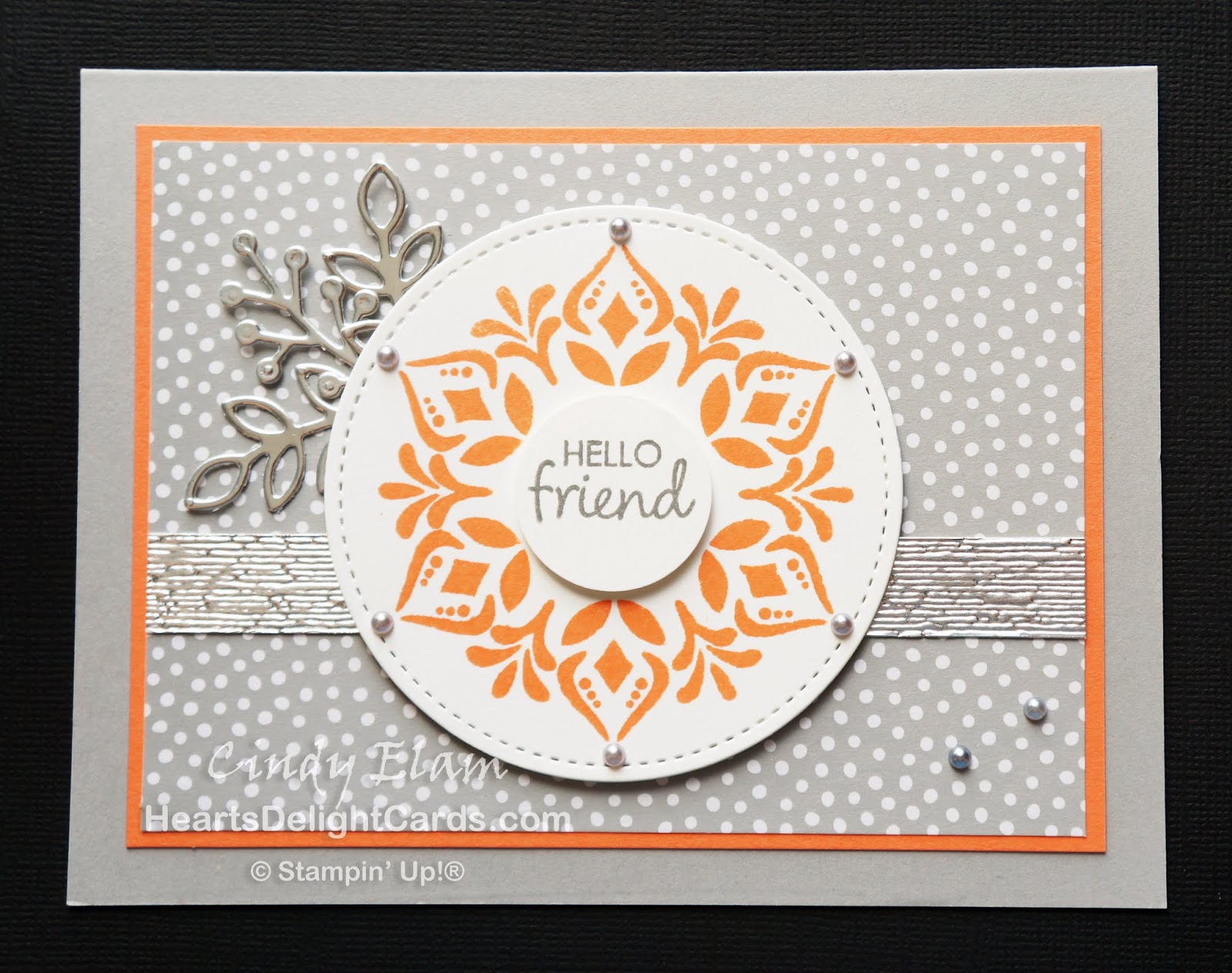 Heart's Delight Cards: Happiness Surrounds, Hello Friend!