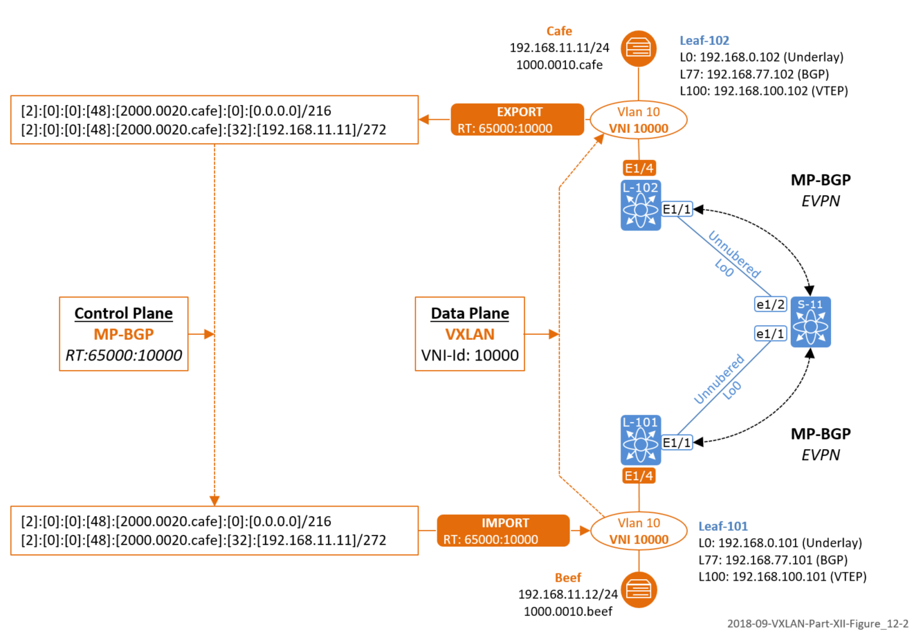 The Network Times: VXLAN Part XII: Routing Exchange: intra/inter-L2VNI ...