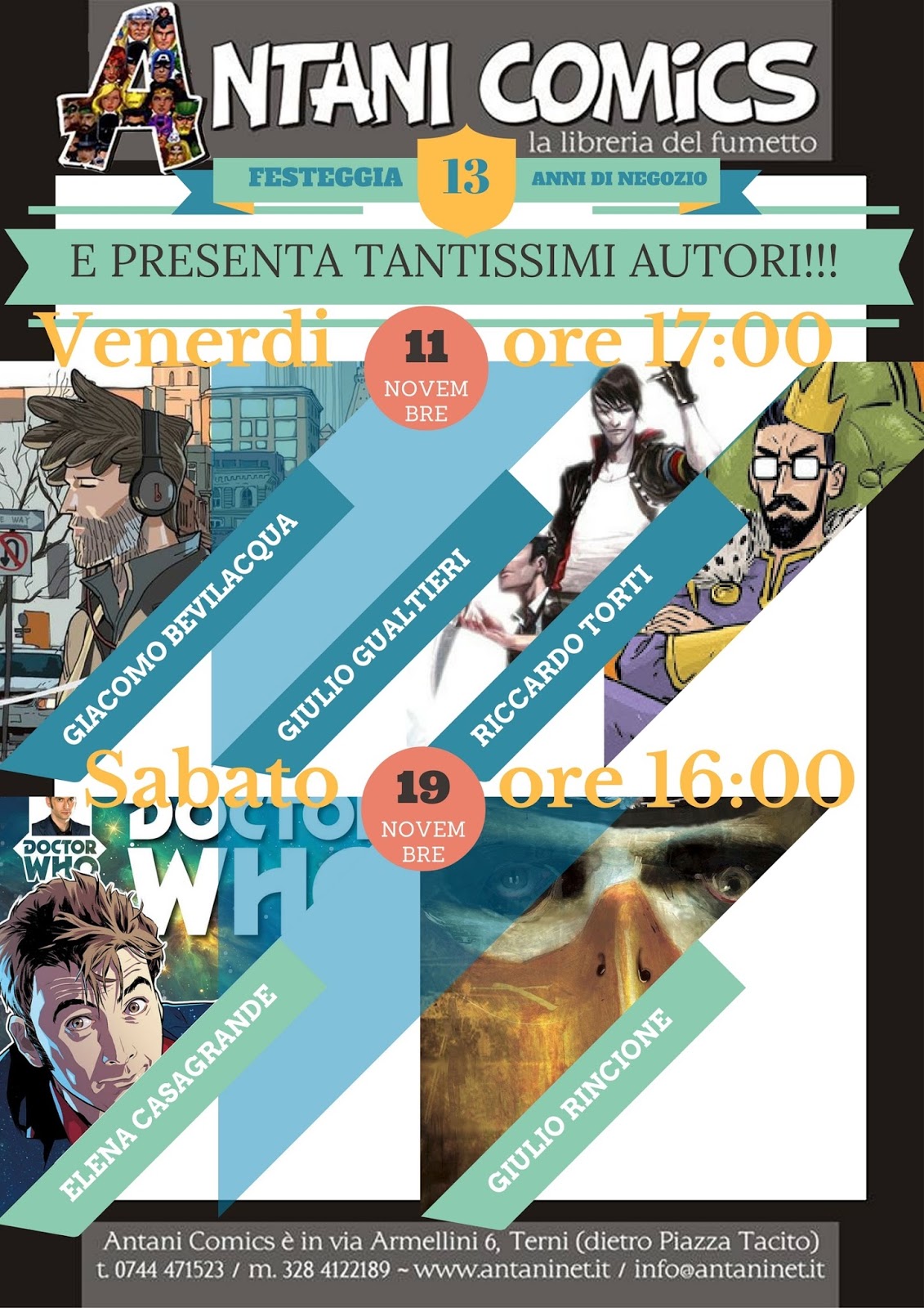 Come se fosse Antani...: Antani Comics: cinque autori a novembre!