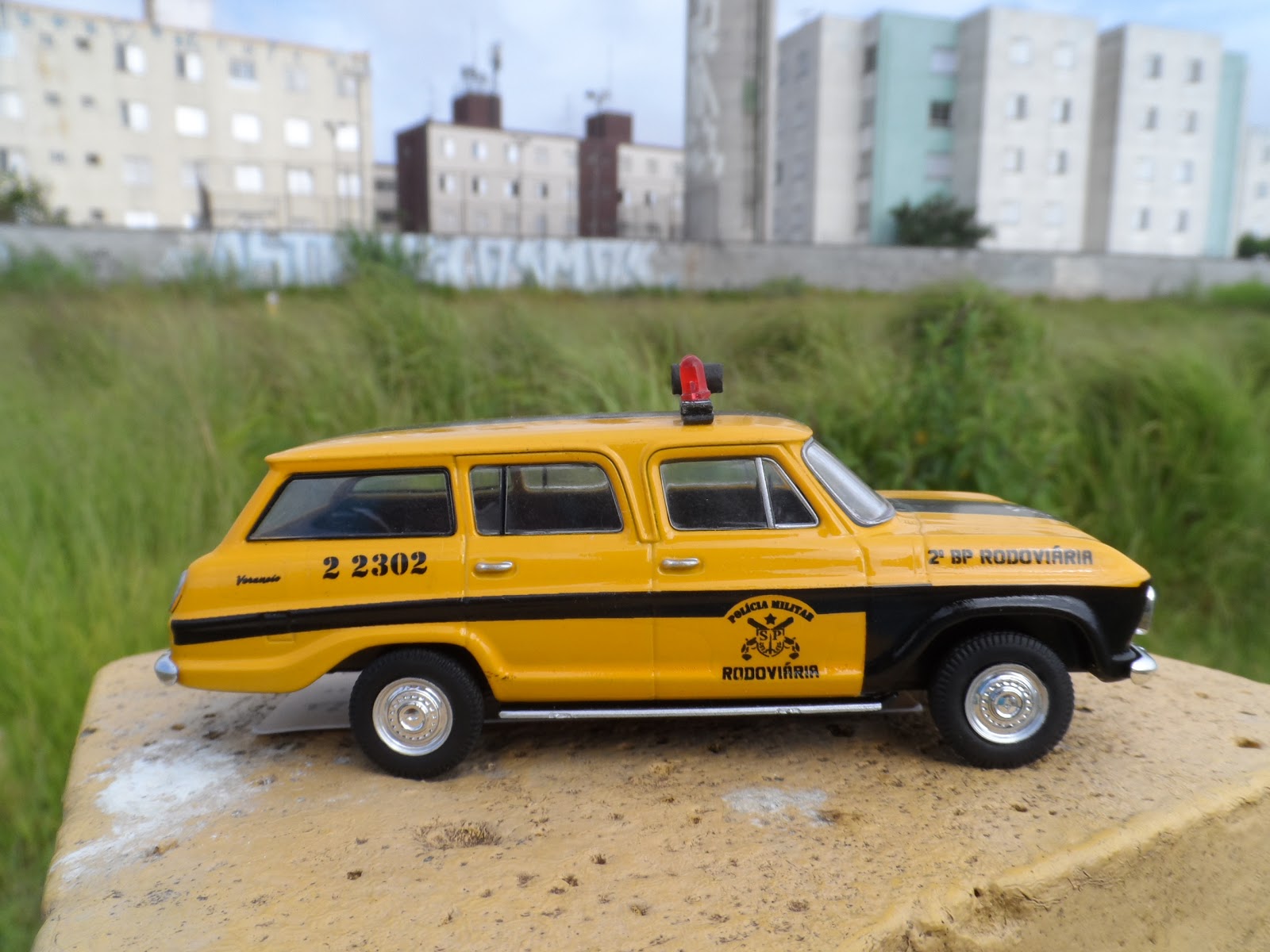 Viatura Policia Militar Rodoviária SP Chevrolet Veraneio Antiga