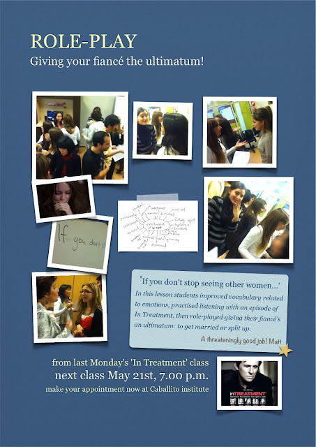Teacher's Journal of Matthew Rozynski: 'In treatment' lesson poster – WSI