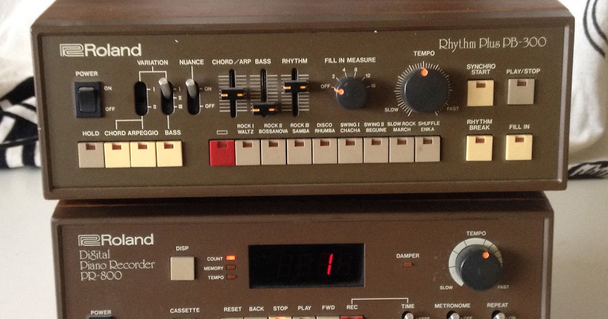 MATRIXSYNTH: Roland Rhythm Plus PB-300 Drum Machine and PR-800 Digital ...