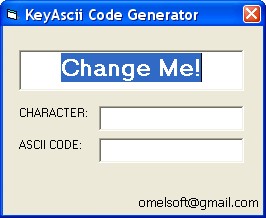 Keyascii Code Generator in VB6 | Pinoy Tutorials, Tips and Tricks