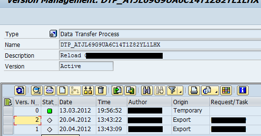 Martin Maruskin blog (something about SAP): Historic versions of DTP