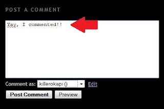 KillerOkapi: How to Comment as a Unique Snowflake
